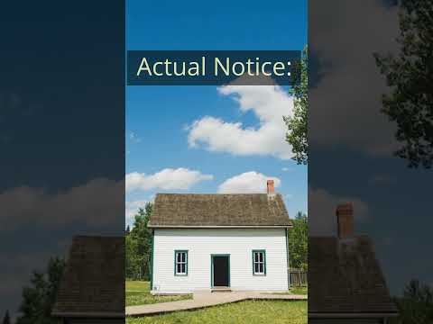 Actual Notice - #realestate #realestatetips #freerealestatetraining #studyguide #realestatelicense