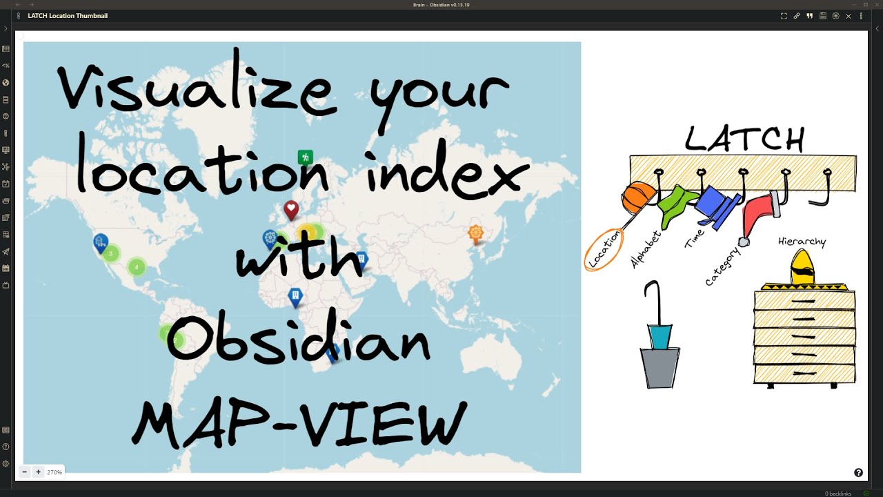 Visualize your location index with Obsidian Map View