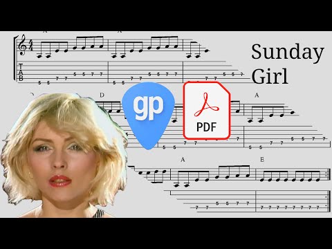 Sunday Girl - Blondie Guitar Tabs [TABS]