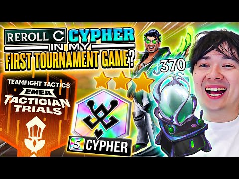 I Played CYPHER In My First Game Of Tacticians Trials?! I Set 14 TFT