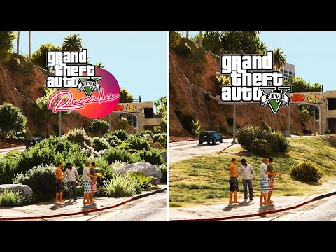 GTA V Remake vs GTA V Vanilla - Insane GTA 5 Enhacement Comparison - GTA 5 Expanded & Enhanced