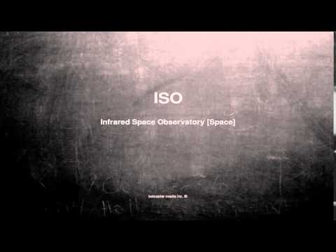 What does ISO mean