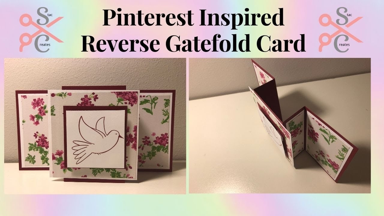 Reverse Gatefold Card | Pinterest Inspired