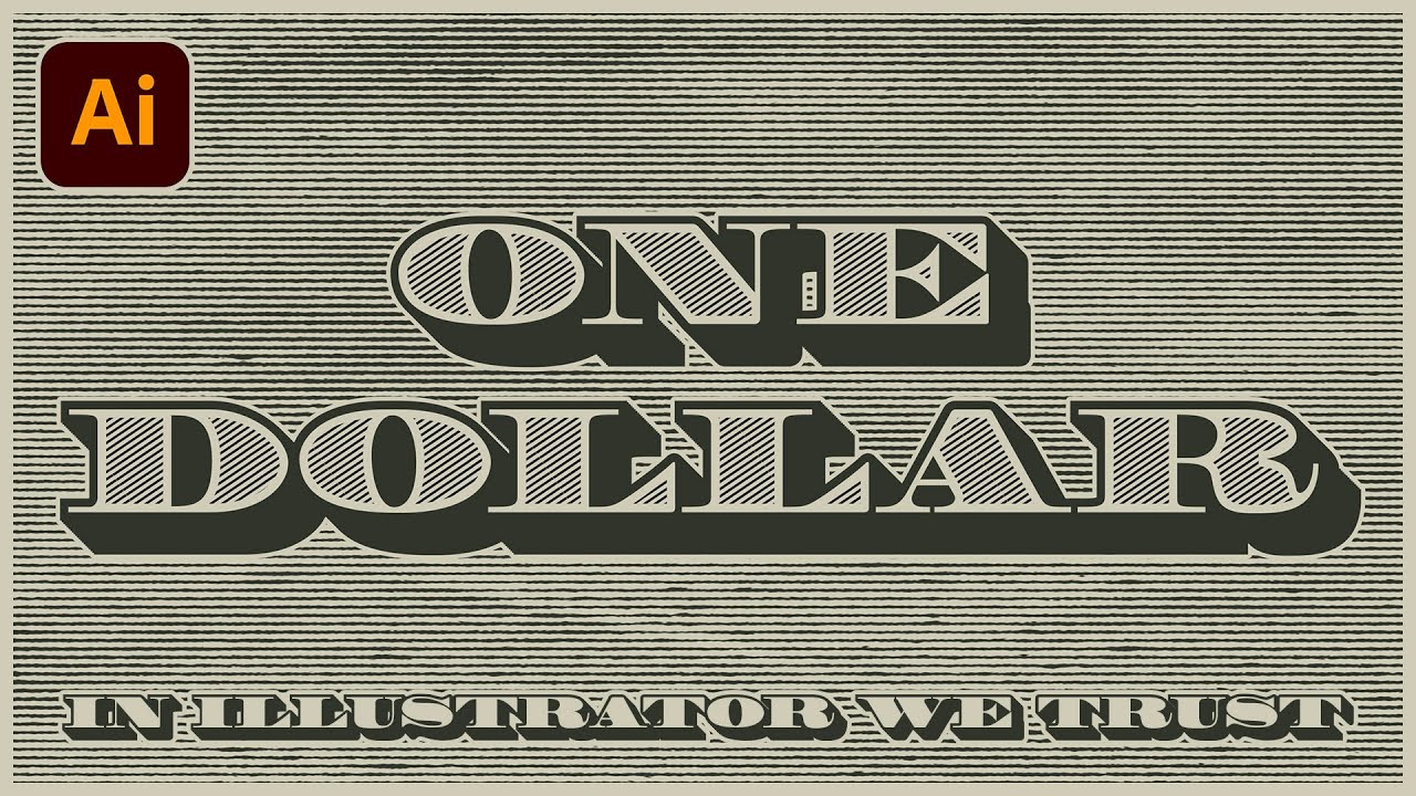 How to Create a Dollar Bill Money Text Effect in Adobe Illustrator