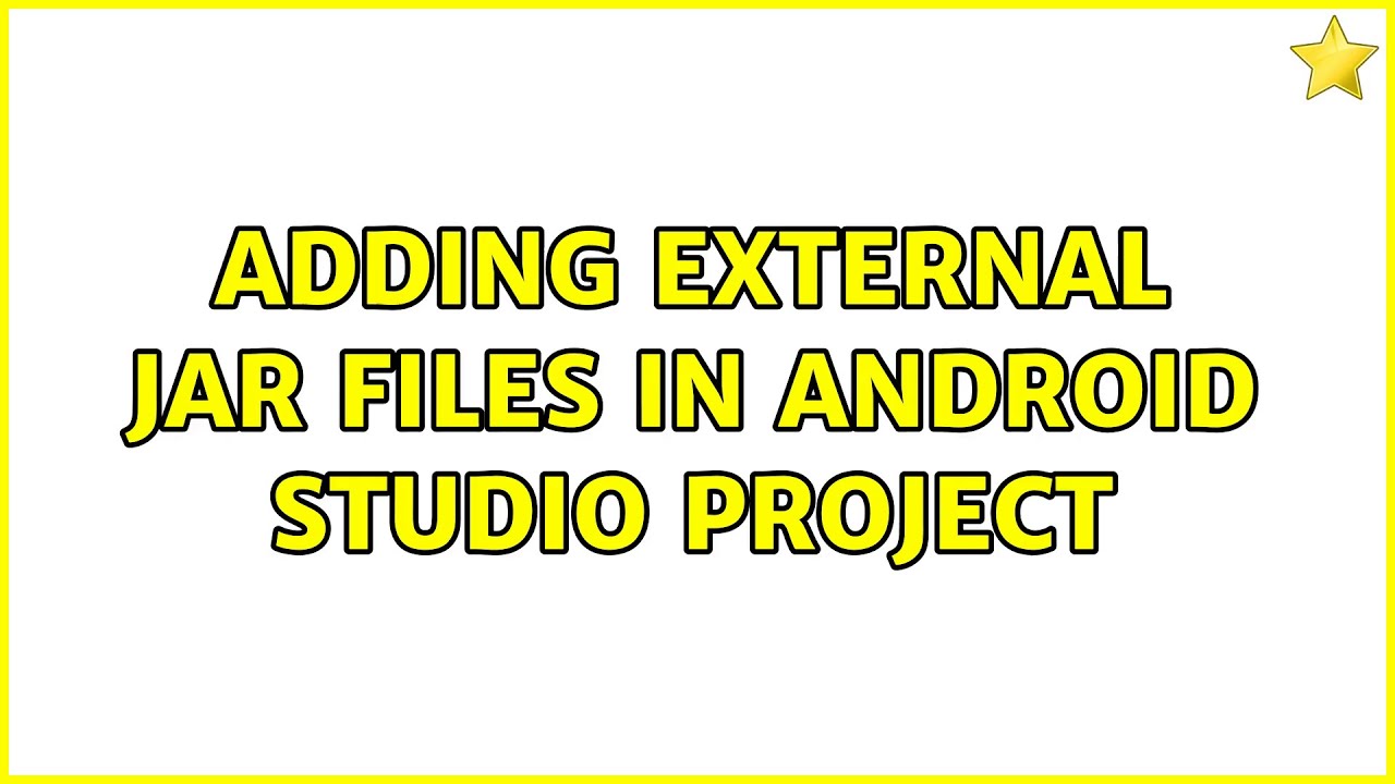 Adding external jar files in Android Studio Project