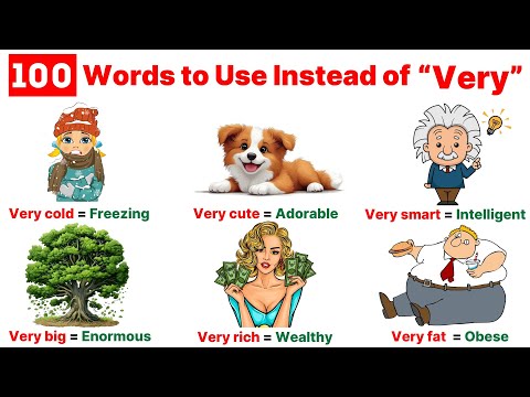 English Vocabulary: 100 English Words to Use Instead of Very (with Examples) | Learn English