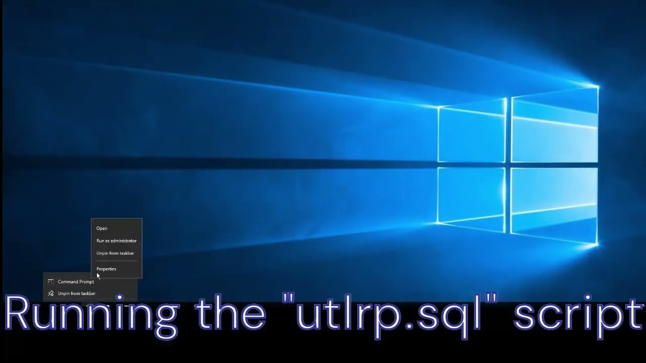 Recompiling invalid objects using utlrp sql script