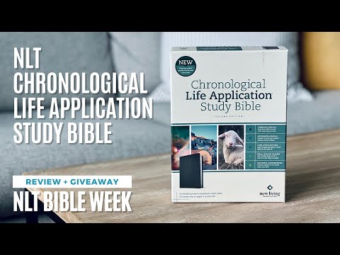 NLT Chronological Life Application Study Bible | Review + Giveaway