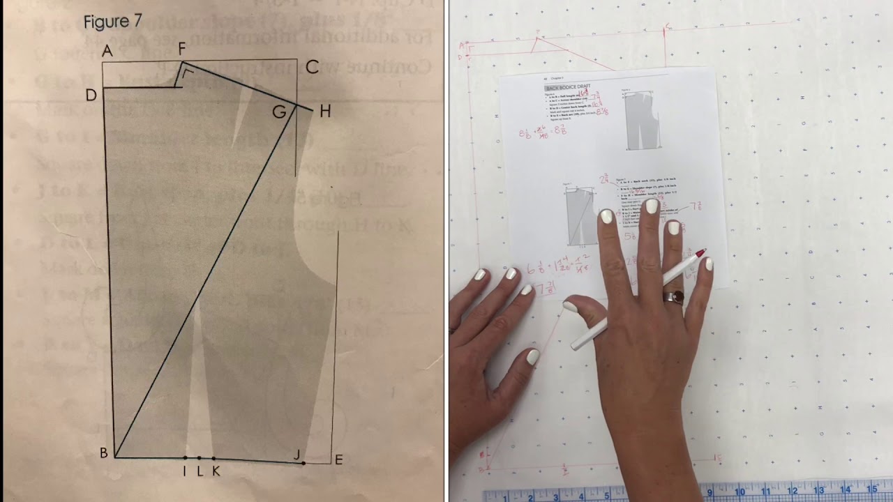 How to draft the back bodice