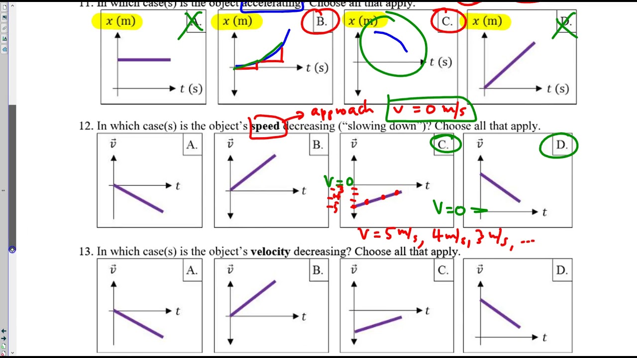 Motion Graphs Practice