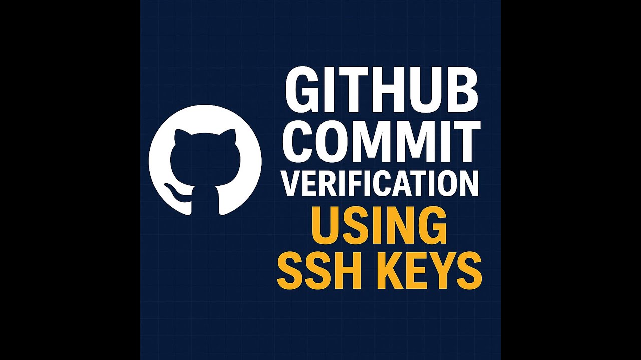 GitHub commit verification using SSH keys