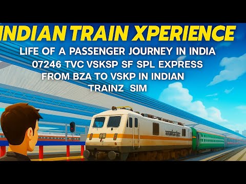 THE LIFE OF THE PASSENGER 🌟😚||07246 TVC VSKP SF SPL EXP|| BZA-VSKP||#train #passenger