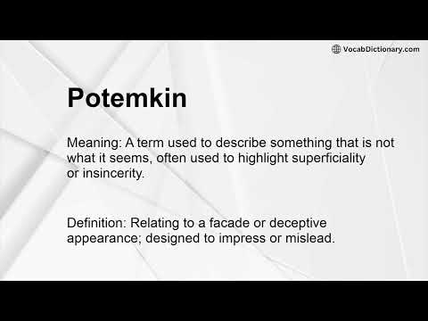 Potemkin Meaning