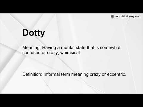Dotty Meaning