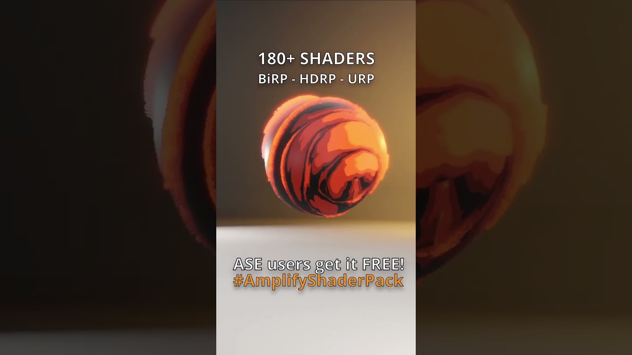 This 180+ shader pack is free for #AmplifyShaderEditor users! #unity3d