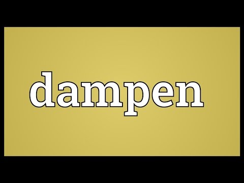 Dampen Meaning