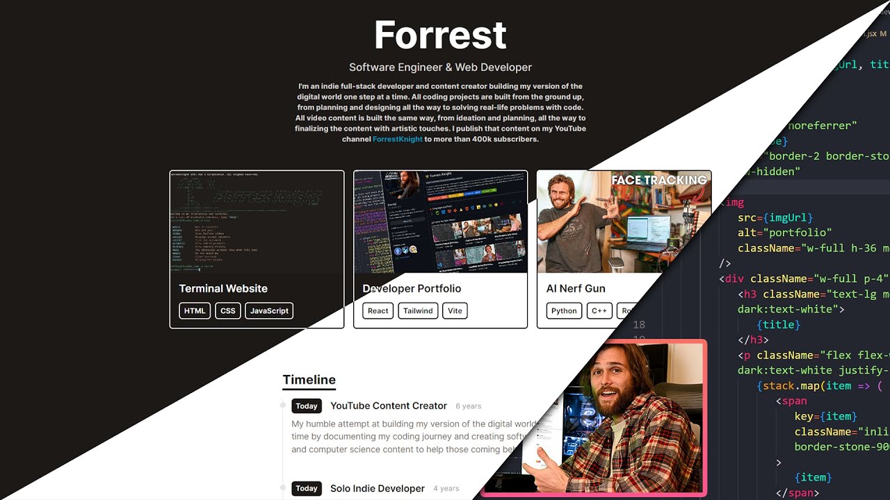 I Built a Minimal Developer Portfolio Using React + Tailwind + Vite