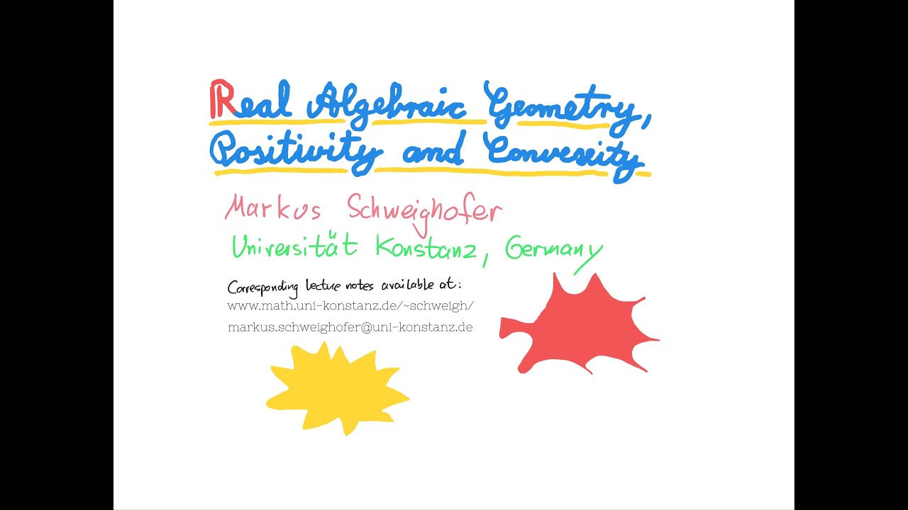 Screencast #20: Real Algebraic Geometry, Positivity and Convexity