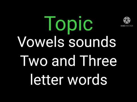 How to read two & three letter words with vowel sounds