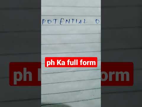 😮pH Full form