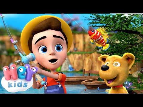 12345 Once I Caught a Fish Alive ๐ Counting Song for Kids ๐ HeyKids - Nursery Rhymes