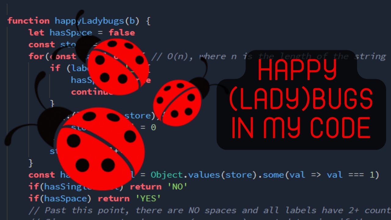 Happy Ladybugs | HackerRank (JavaScript)