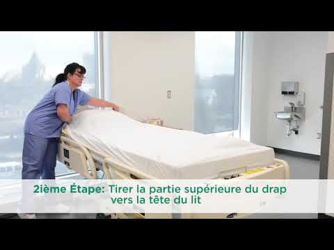 Drap de dessus + repli spécial au pied: Confort pour les pieds de vos patients/résidents