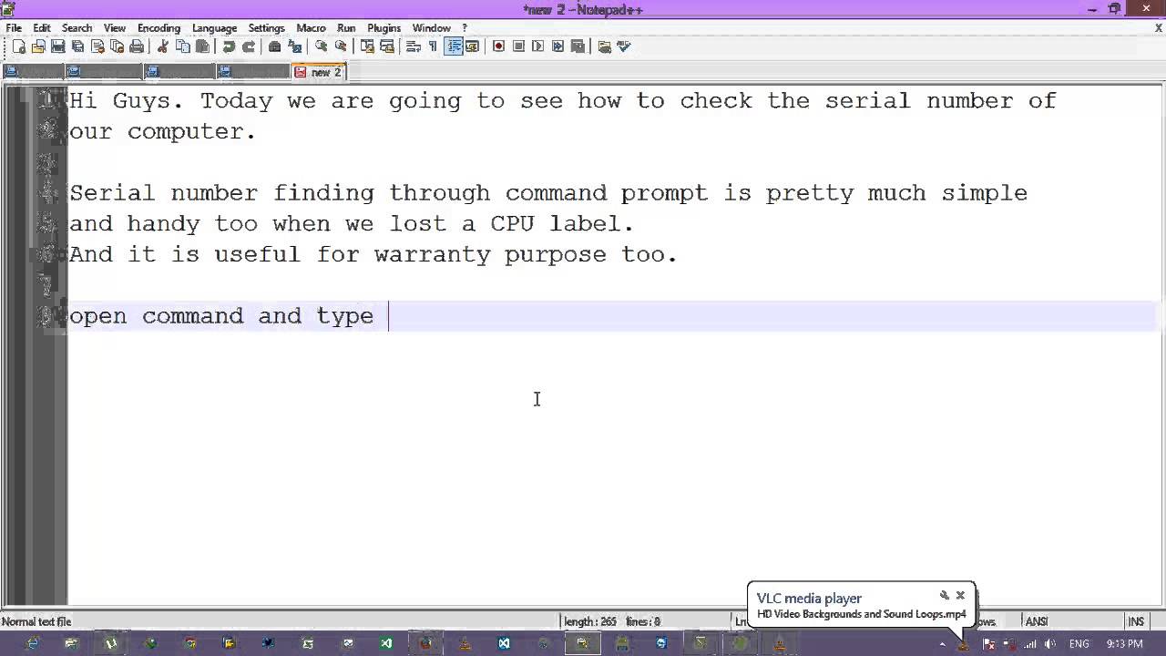 SerialNumber from command prompt
