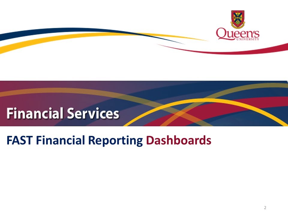 FAST Financial Reporting - Dashboards