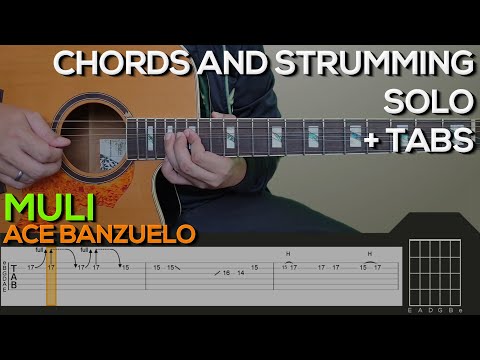 Ace Banzuelo - Muli Guitar Tutorial [SOLO, CHORDS AND STRUMMING + TABS]