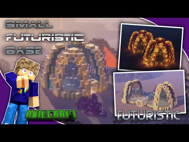EPIC Small Futuristic Base - Modular Sci-Fi Build Minecraft Map