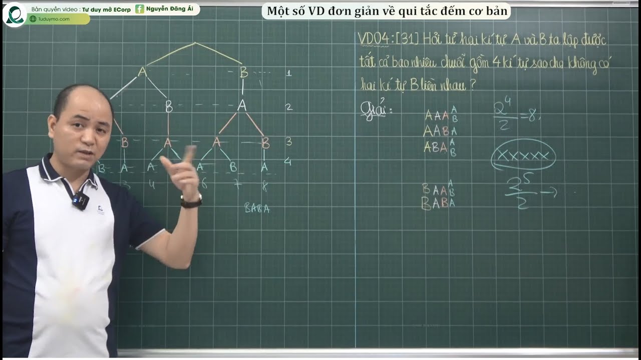 Một số ví dụ nhập môn các qui tắc đếm cơ bản [TDM] - Khóa Học Mới
