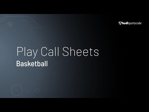 Play Call Sheets in Basketball • Hudl Sportscode