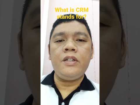 What is CRM stands for?