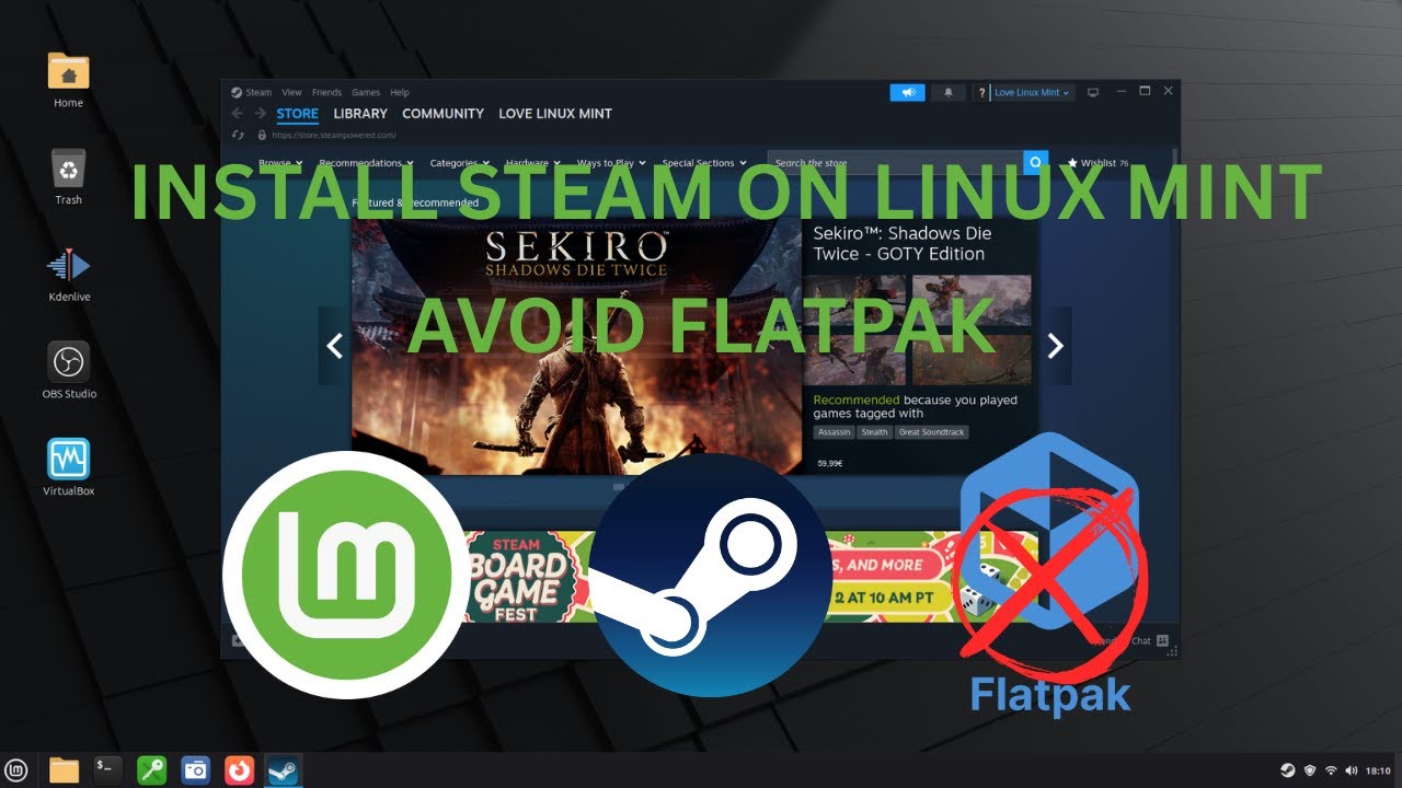 Install Steam on Linux Mint | Don’t Use Flatpak!