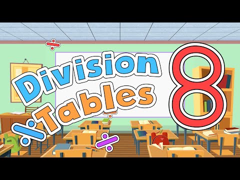 Division Tables | 8 | Jack Hartmann