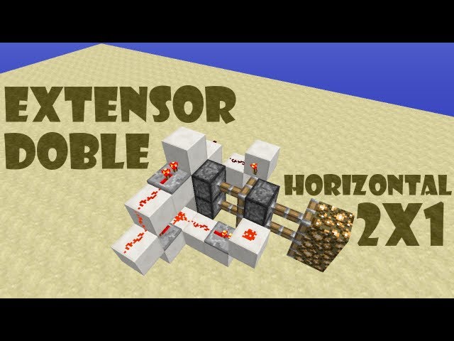 Double extensor horizontal 2x1 Minecraft Map