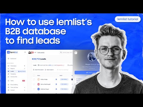 How to use lemlist’s B2B database to find leads [lemlist tutorial]