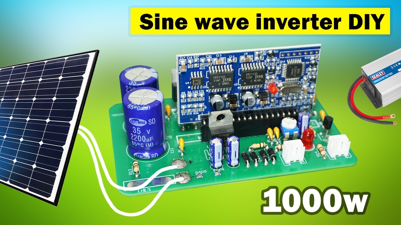 Make a Power inverter 12v to 220v using egs002, Pure sine wave inverter DIY