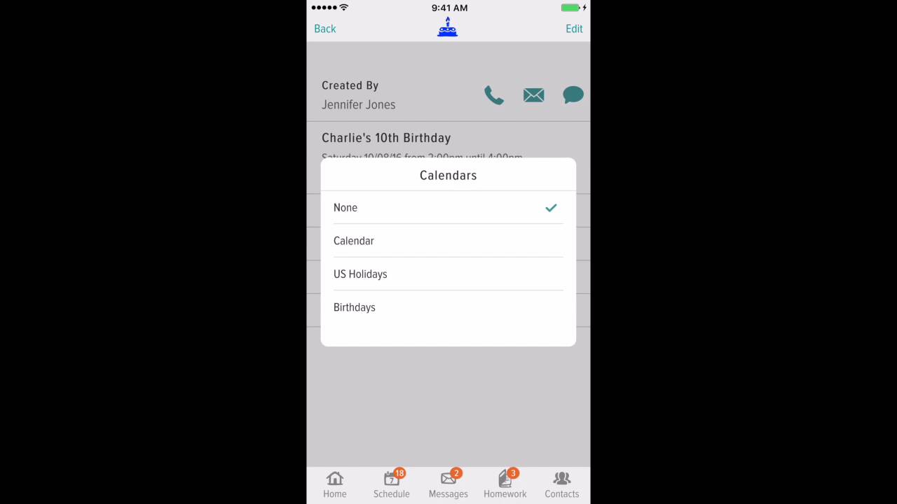 Parent Planet - Sync a Single Schedule Event Tutorial
