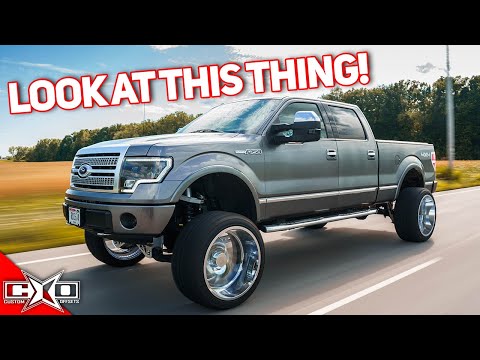 TALL and WIDE F-150 On 24's, 35's, AND 9" Lift!