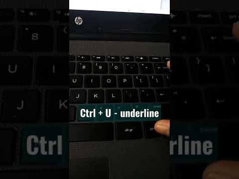 #Ctrl + U #short cut key #computer#laptop