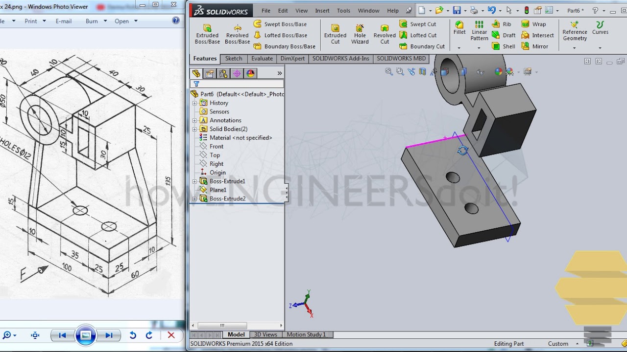 SolidWorks Beginners|Exercise 24|Practice session