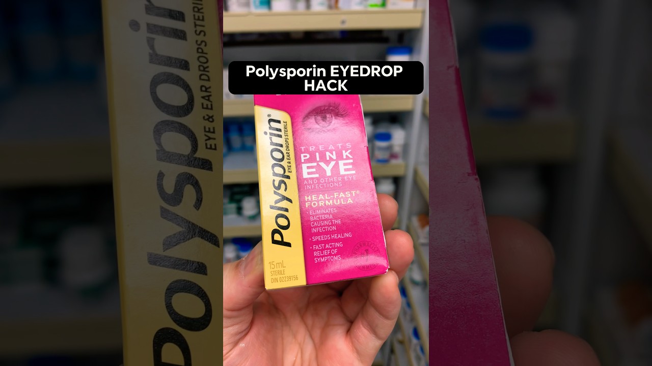 Polysporin Eyedrop Hack. #pharmacist #healthandwellness #hack #tips