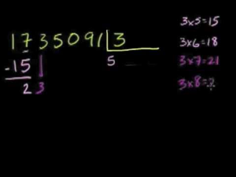 Divisão longa com resto: 2292÷4 (vídeo) | Khan Academy