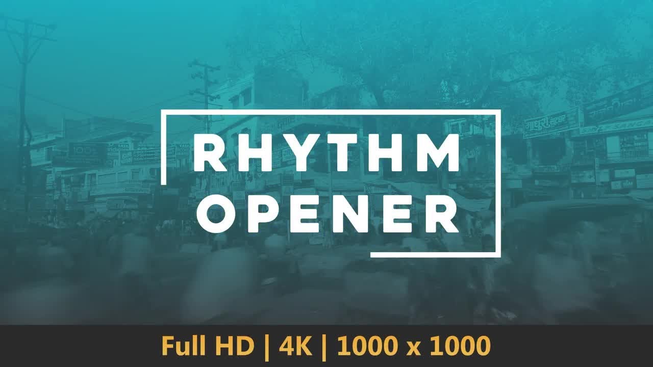 Rhythm Opener After Effects Templates