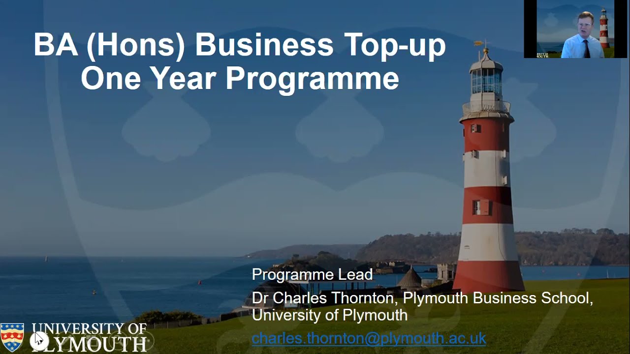 BA Hons Business Top-up One Year Program Showcase
