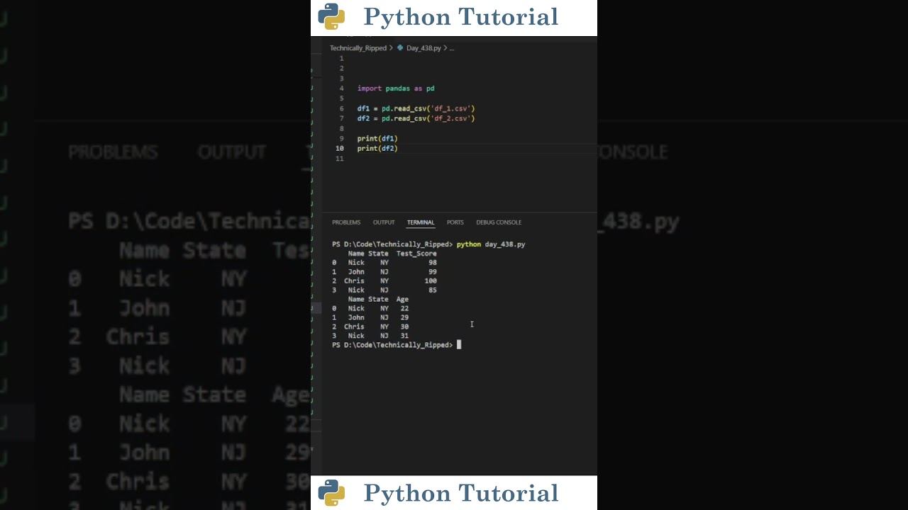 Joining Pandas Dataframes On Multiple Columns | Python Tutorial