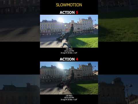 DJI Action 5 PRO VS Action 4 SLOWMOTION 120 fps