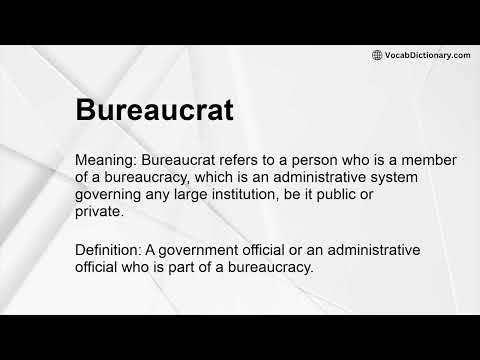 Bureaucrat Meaning